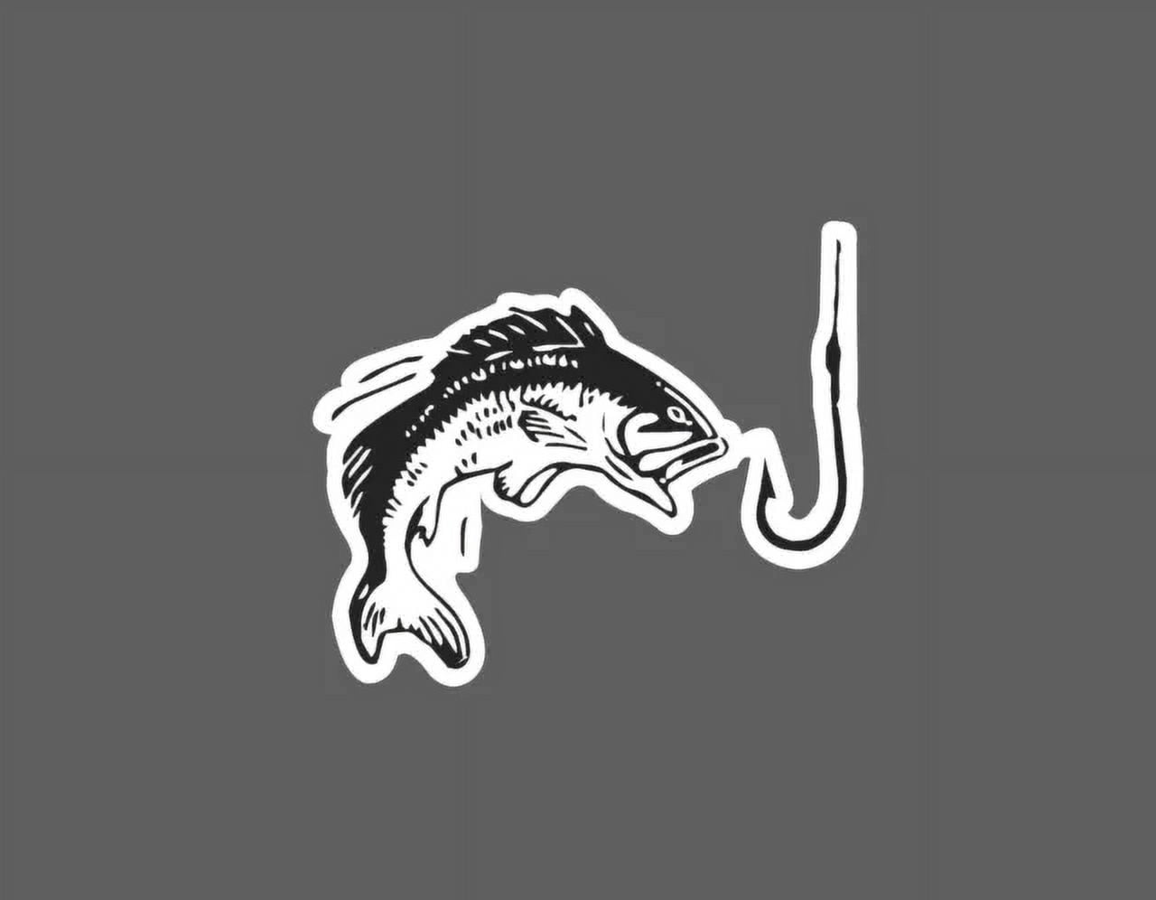 Kira Sticker With Fish Chasing Hook Decorative Laptop, Phone Stickers ...