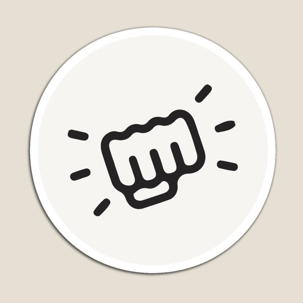 Kira Sticker With Fist Logo Black Sticker Decorative Laptop, Phone ...