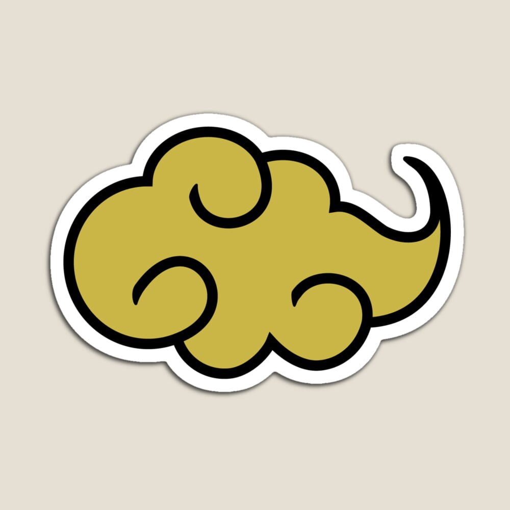Kira Sticker With Flying Nimbus Decorative Laptop, Phone Stickers ...