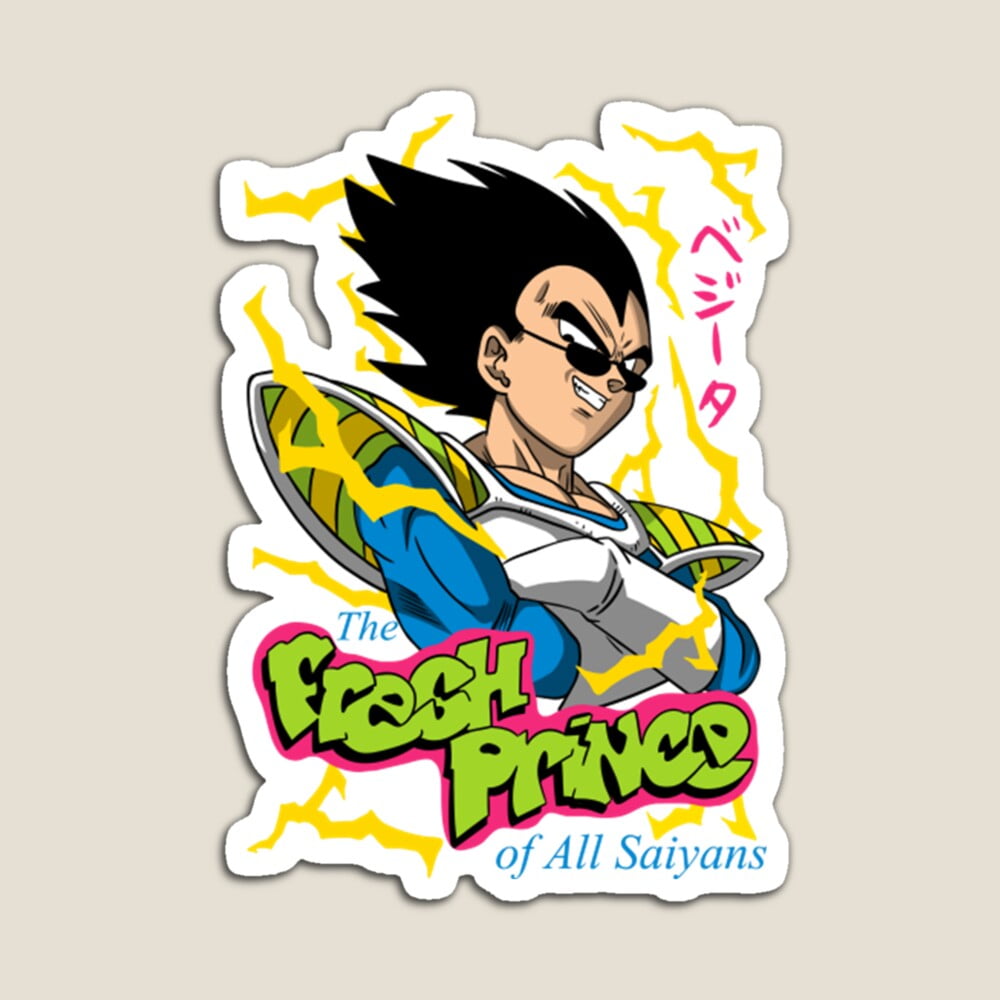 Kira Sticker With Fresh Prince Of All Saiyans T-Shirt Decorative Laptop ...