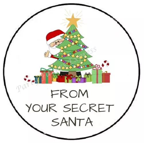 Kira Sticker With From Your Secret Santa Gift Tag Decorative Laptop ...