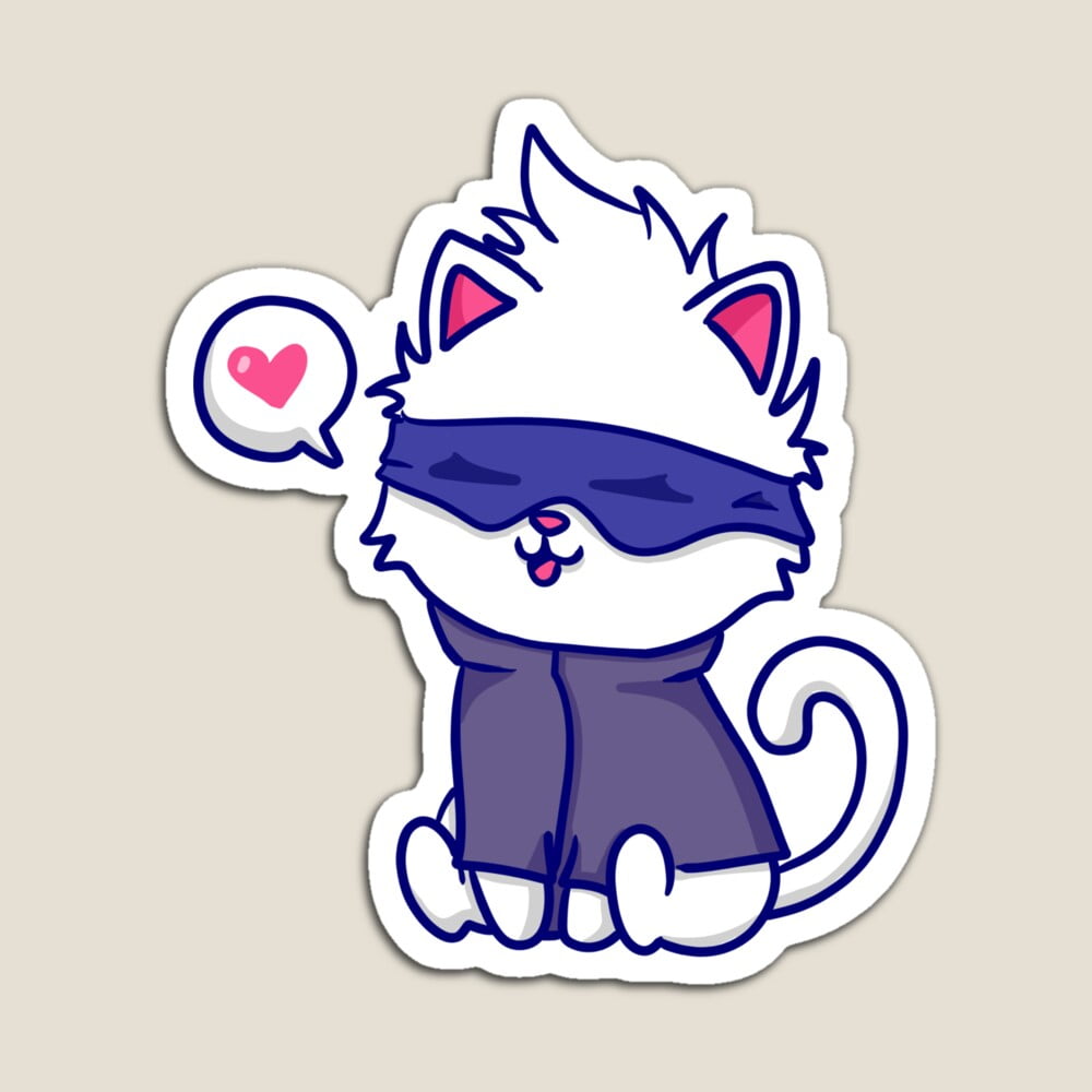 Kira Sticker With G0Jo S@Toru Meow Decorative Laptop, Phone Stickers ...