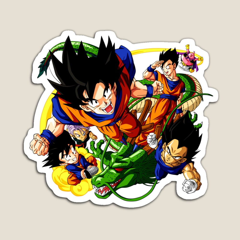 Kira Sticker With G0Ku-Dragon Decorative Laptop, Phone Stickers ...