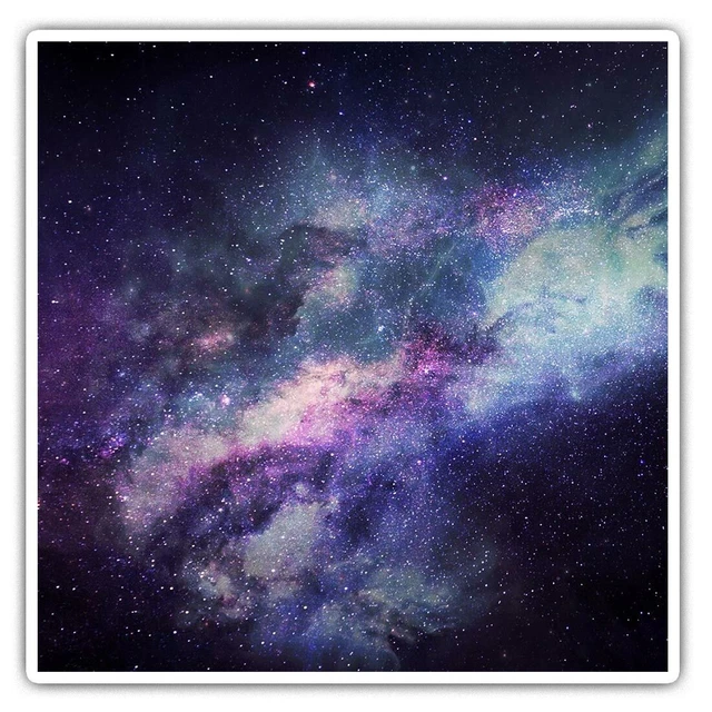 Kira Sticker With Galaxy Sky Stars Solar System Space Decorative Laptop ...