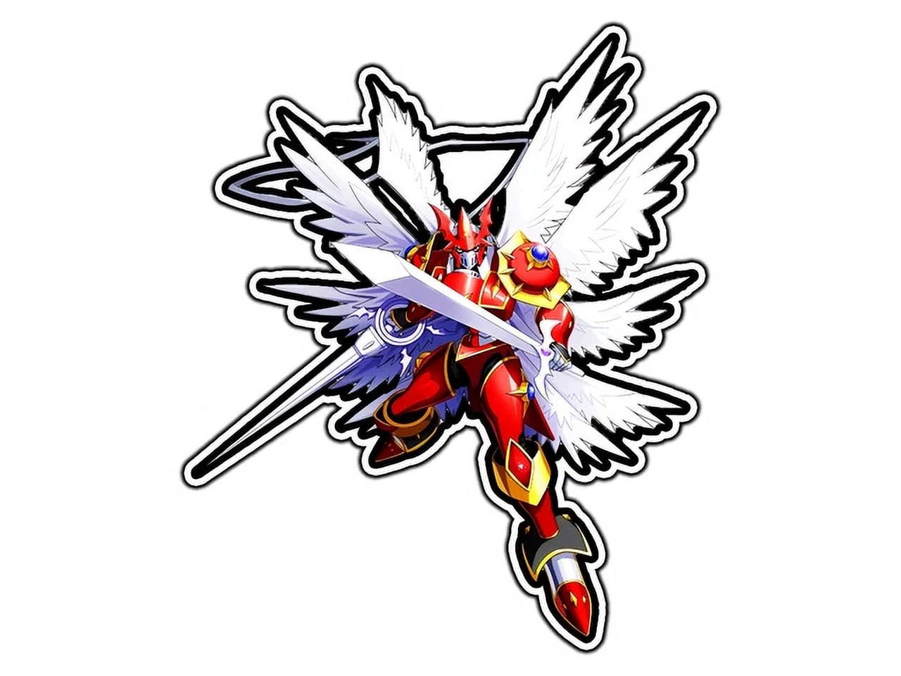 Kira Sticker With Gallantmon Crimson Mode Decorative Laptop, Phone ...