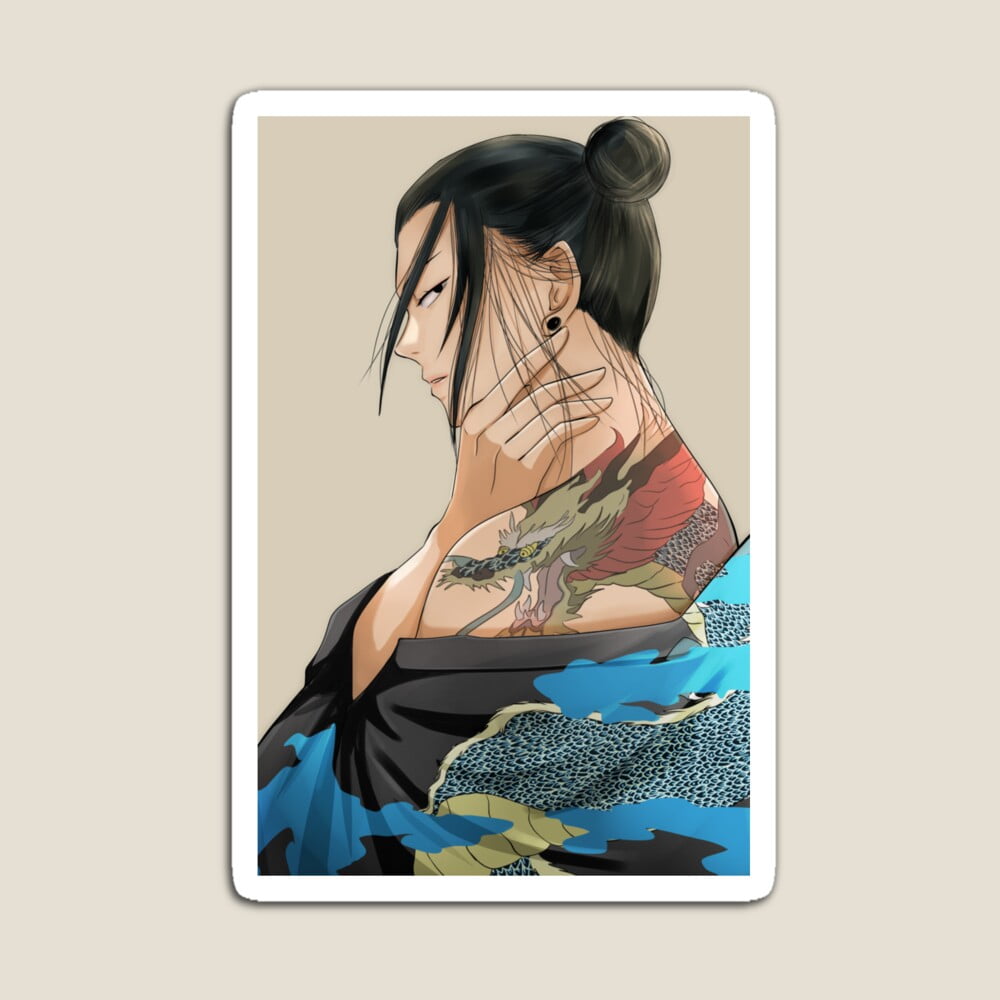 Kira Sticker With Geto Suguru Dragon Tattoo Decorative Laptop, Phone ...