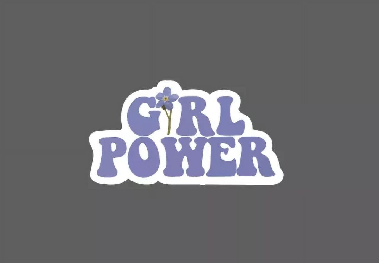 Kira Sticker With Girl Power Purple Waterproof Decorative Laptop, Phone ...