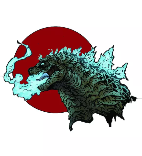 Kira Sticker With Godzilla Blood Moon Decorative Laptop, Phone Stickers ...