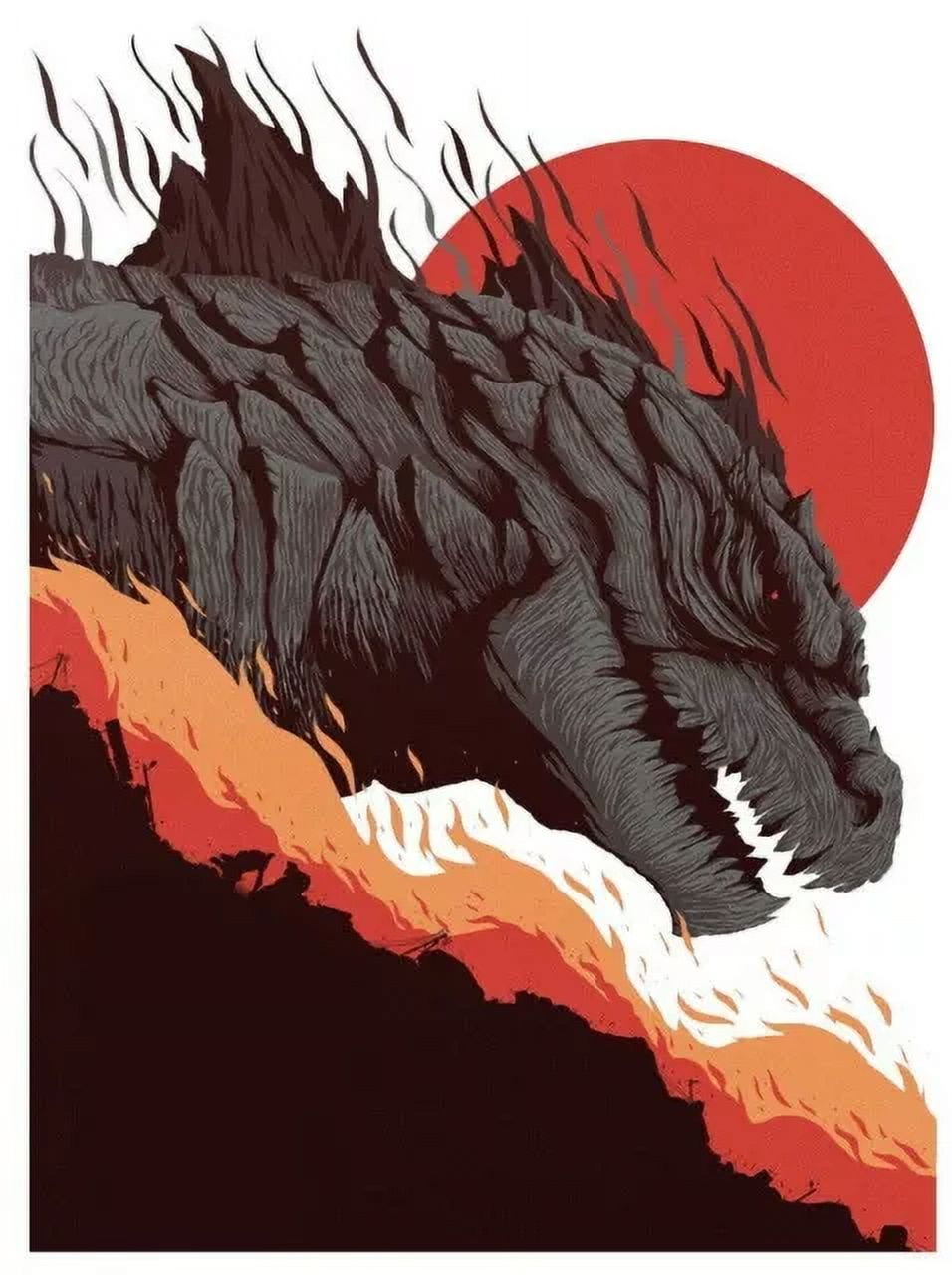 Kira Sticker With Godzilla In The Clouds Decorative Laptop, Phone ...