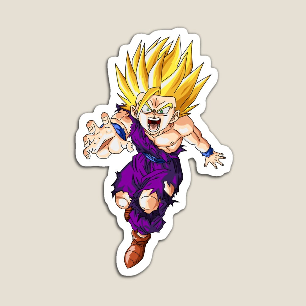 Kira Sticker With Gohan(Super Sayian 2 Kamehameha) Decorative Laptop ...