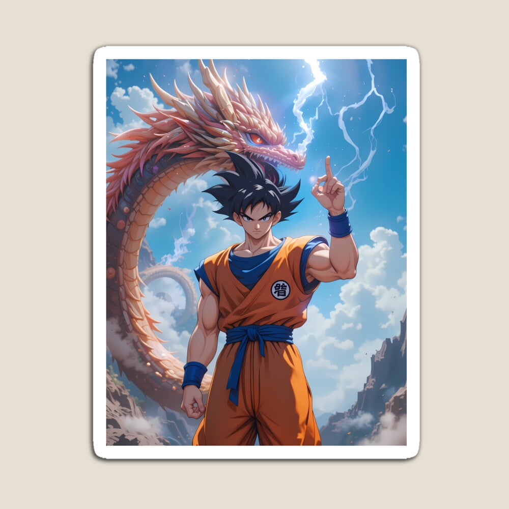 Kira Sticker With Goku Anime Warrior Epic Battle Pose Decorative Laptop ...