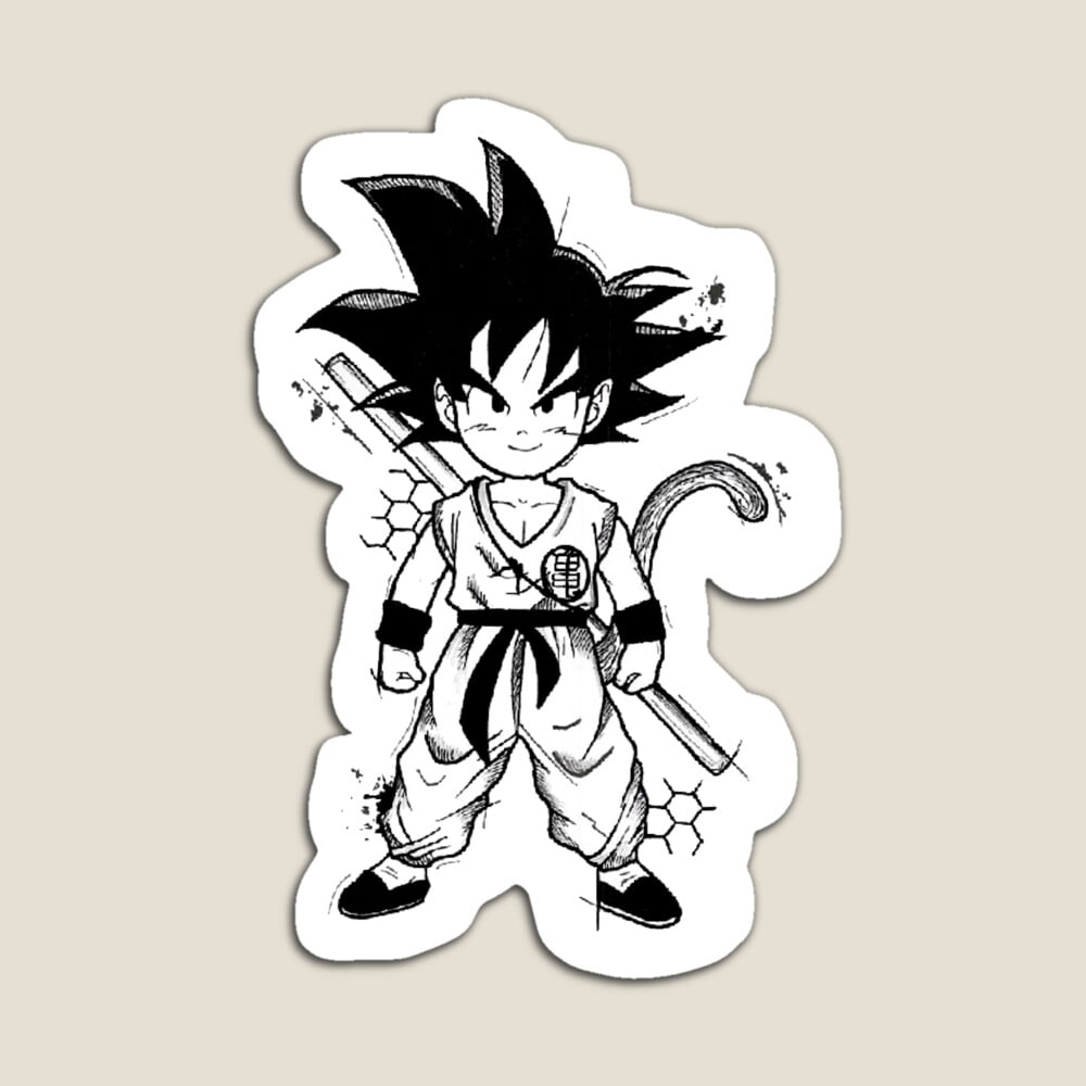 Kira Sticker With Goku - Dbz Decorative Laptop, Phone Stickers ...