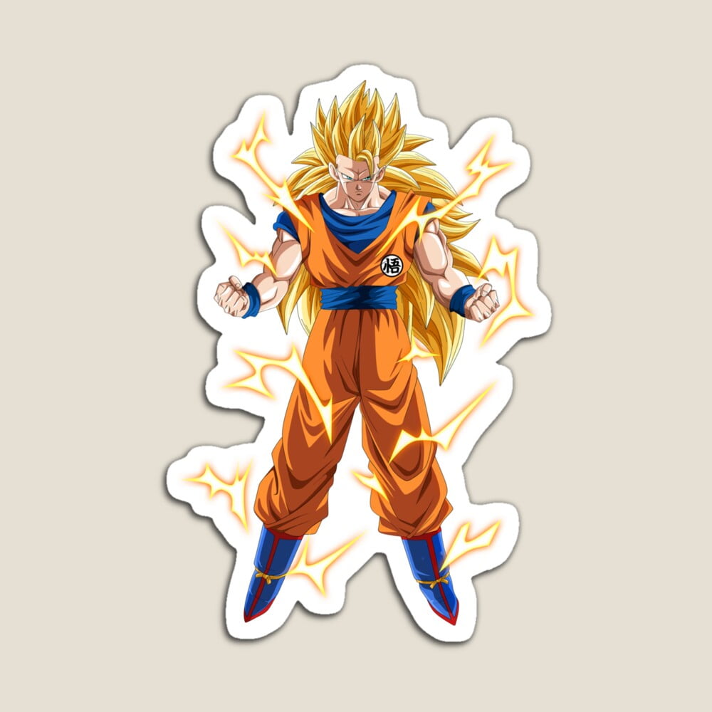 Kira Sticker With Goku - Dragon Ball Decorative Laptop, Phone Stickers ...