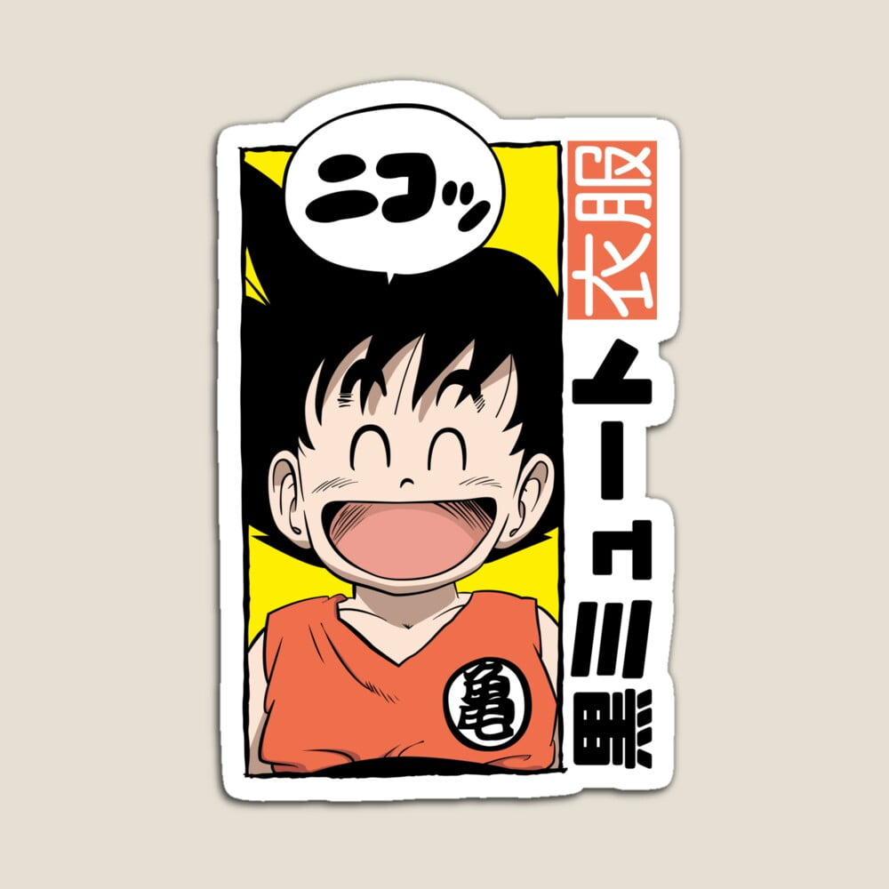 Kira Sticker With Goku Laugh Decorative Laptop, Phone Stickers ...