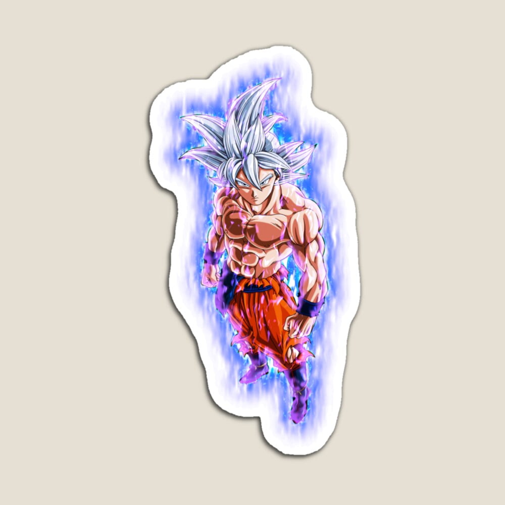 Kira Sticker With Goku Mastered Ultra Instinct Decorative Laptop, Phone ...