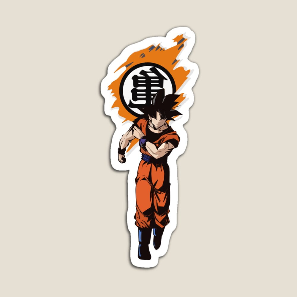 Kira Sticker With Goku Minimal Decorative Laptop, Phone Stickers ...