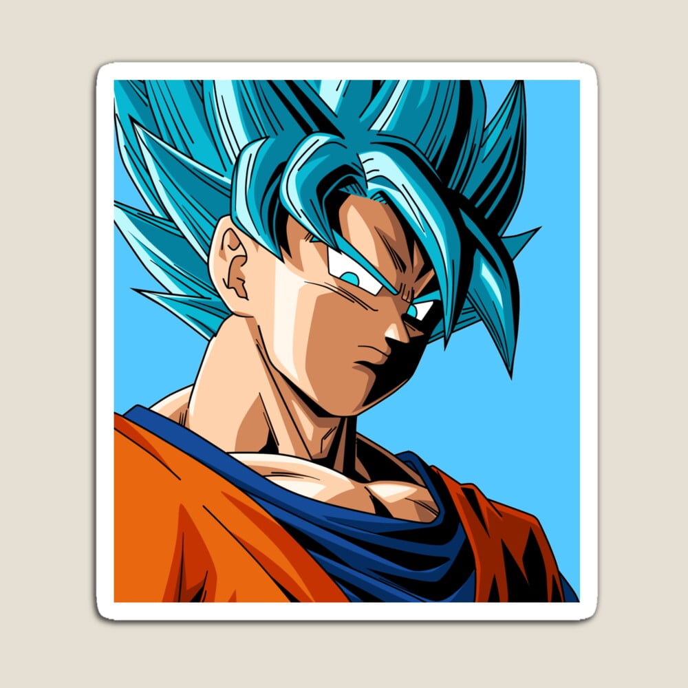 Kira Sticker With Goku Ssjb - Dragon Ball Super Decorative Laptop ...
