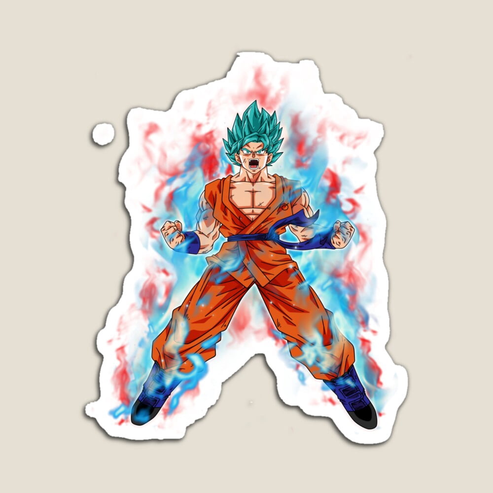 Kira Sticker With Goku Super Saiyan Blue Kaioken Gift Decorative Laptop ...