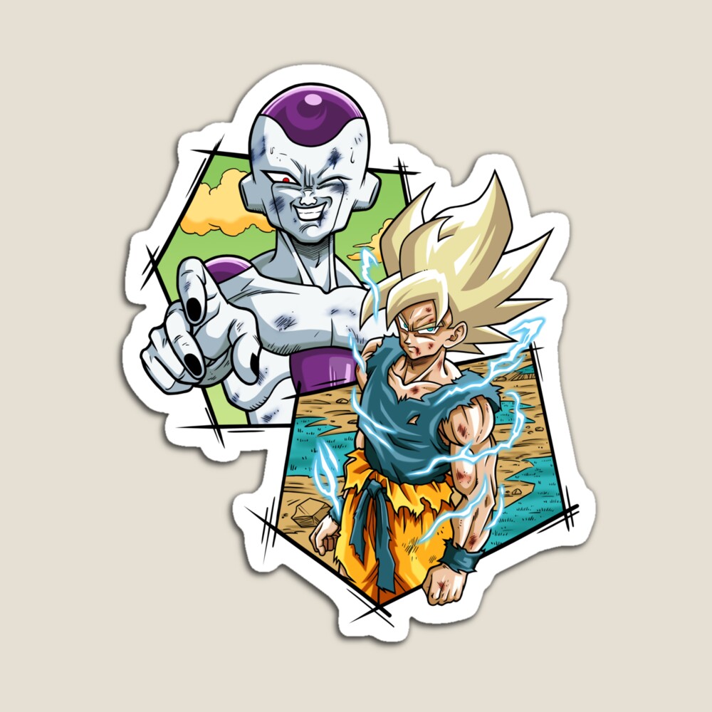 Kira Sticker With Goku Vs. Frieza Decorative Laptop, Phone Stickers ...