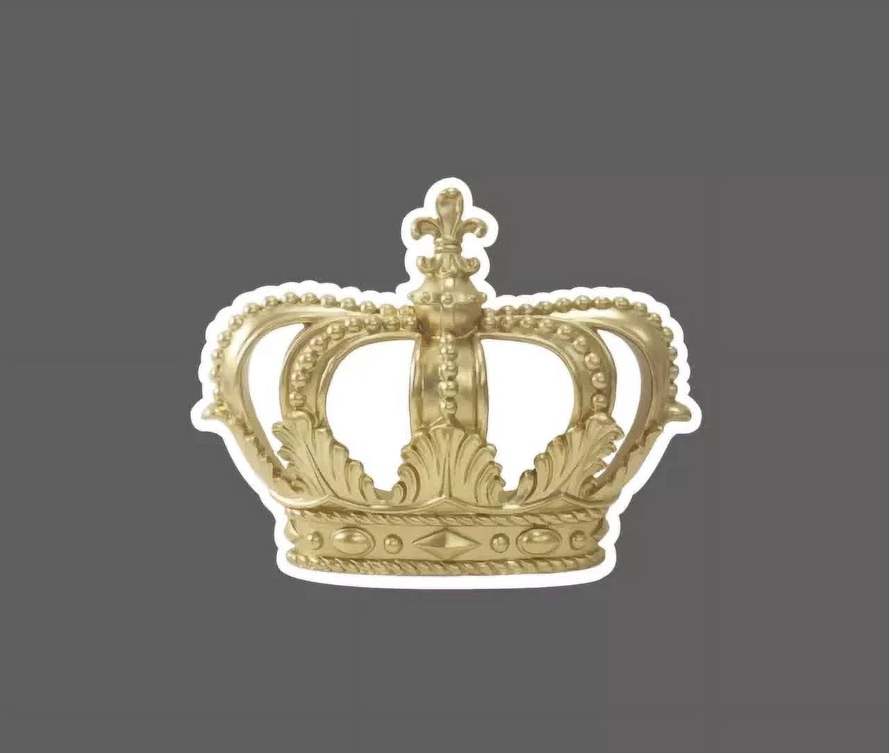 Kira Sticker With Gold Crown Royalty Decorative Laptop, Phone Stickers ...