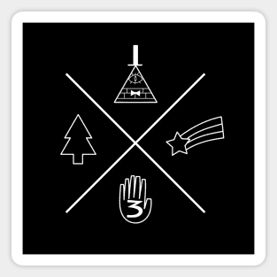 Kira Sticker With Gravity Falls Symbols Decorative Laptop, Phone ...