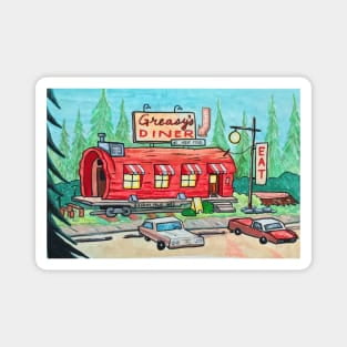 Kira Sticker With Greasy'S Diner Decorative Laptop, Phone Stickers ...