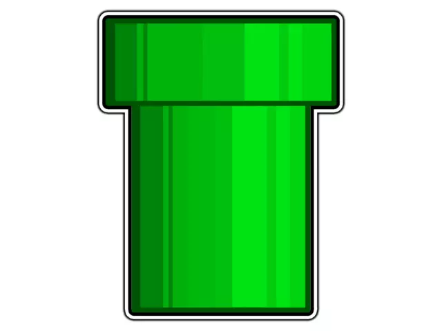 Kira Sticker With Green Pipe Tunnel 2D Decorative Laptop, Phone ...