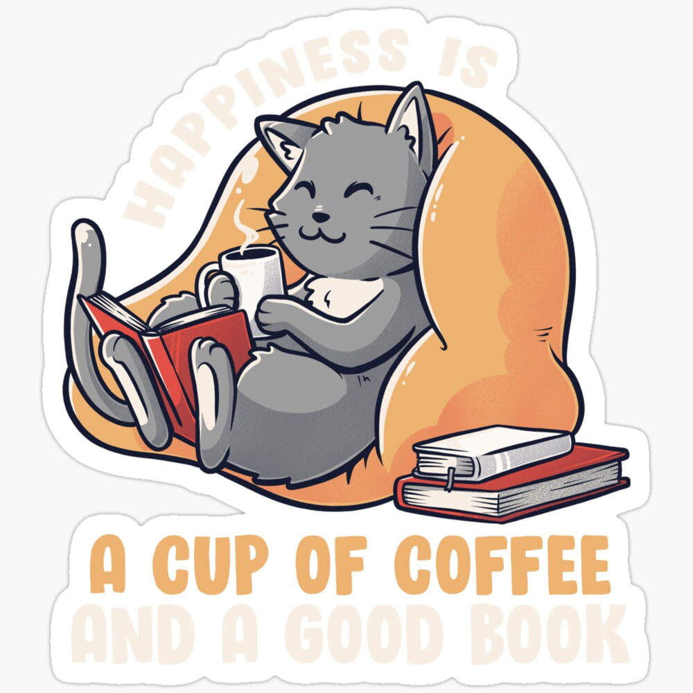 Kira Sticker With Happiness Is Cute Cat Gift Decorative Laptop, Phone ...