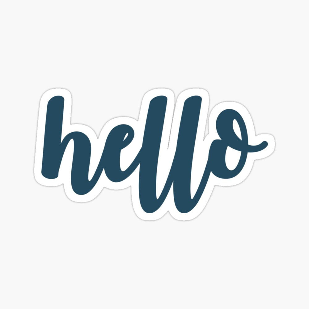 Kira Sticker With Hello Decorative Laptop, Phone Stickers, Waterproof ...