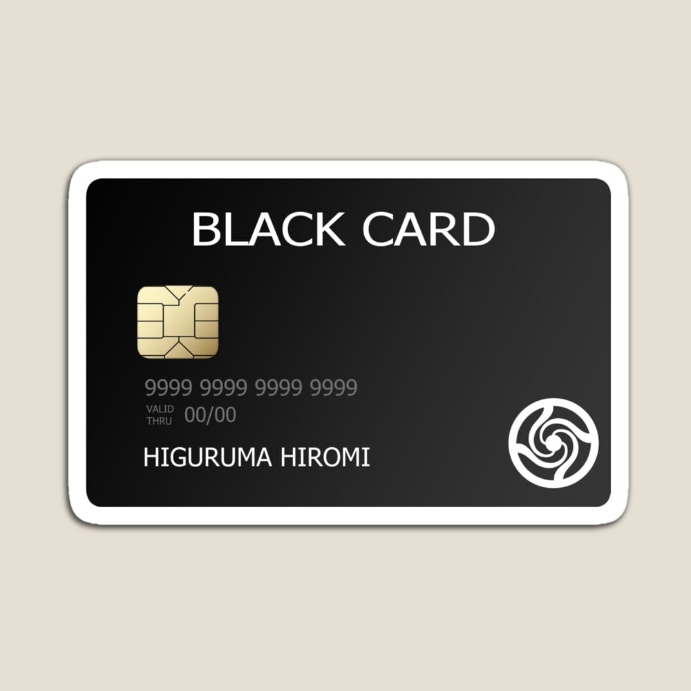 Kira Sticker With Higuruma Hiromi Black Card Decorative Laptop, Phone Stickers, Waterproof ...