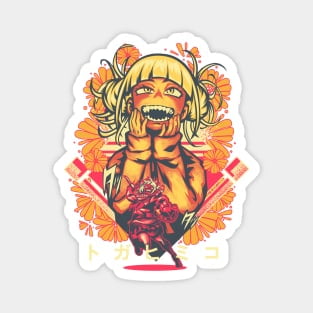 Kira Sticker With Himiko Toga Floral Decorative Laptop, Phone Stickers ...
