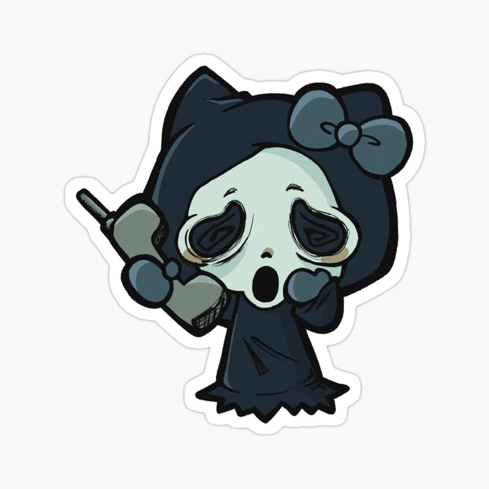 Kira Sticker With Hk Ghostface Decorative Laptop, Phone Stickers ...