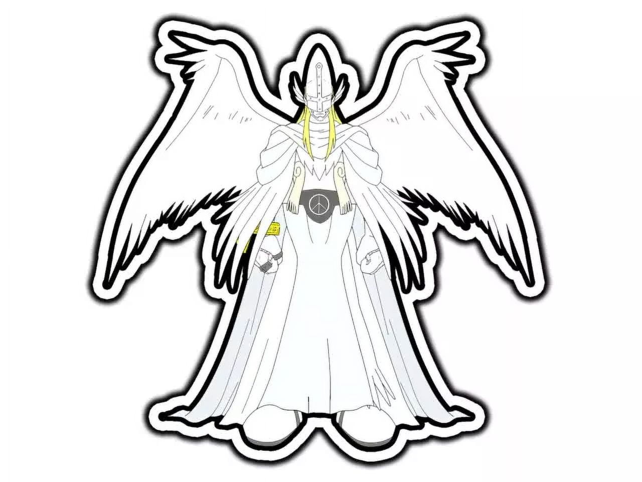 Kira Sticker With Holy Angemon Priest Mode Decorative Laptop, Phone ...