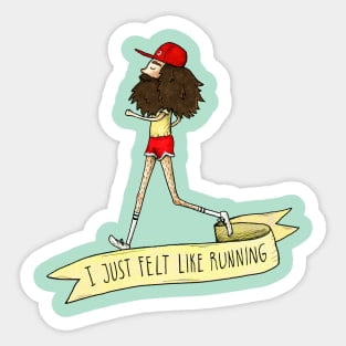 Kira Sticker With I Just Felt Like Running Decorative Laptop, Phone ...