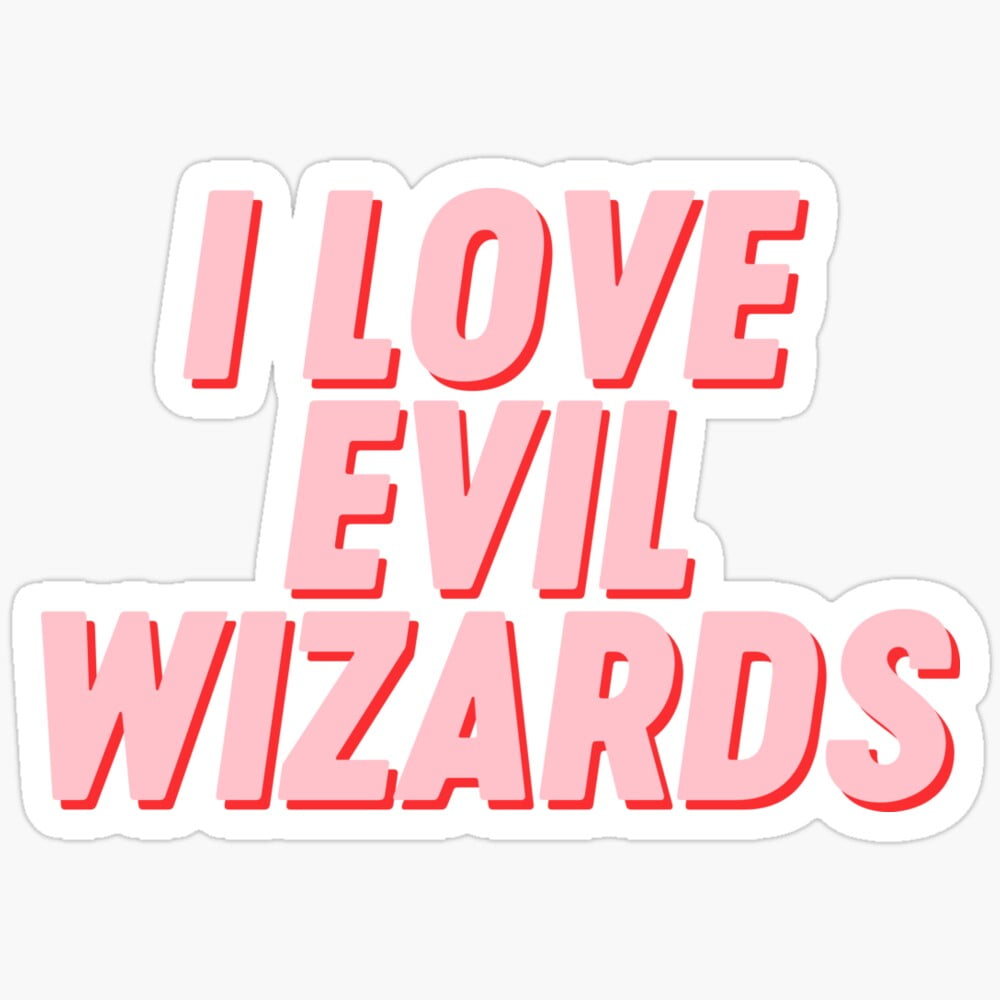 Kira Sticker With I Love Evil Wizards Magical Bumper Decorative Laptop, Phone Stickers ...