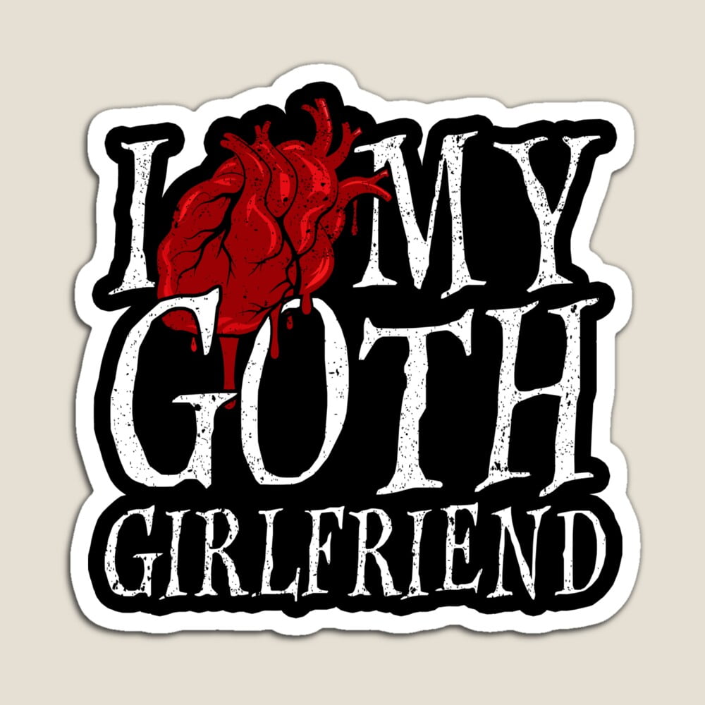 Kira Sticker With I Love My Goth Girlfriend Sticker Decorative Laptop ...