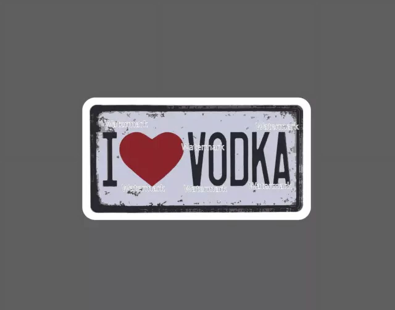 Kira Sticker With I Love Vodka Drinking Decorative Laptop, Phone ...