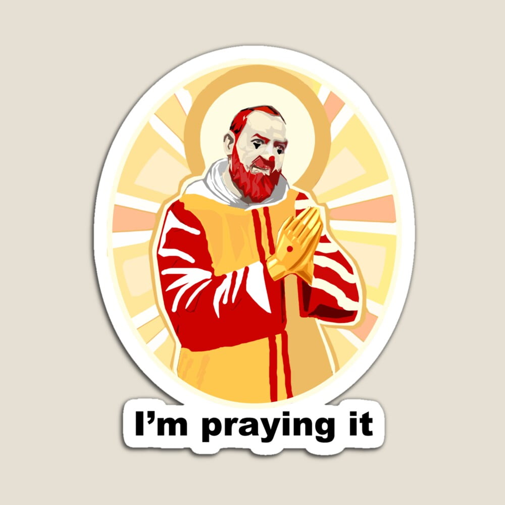 Kira Sticker With I'M Praying It Sticker Decorative Laptop, Phone ...