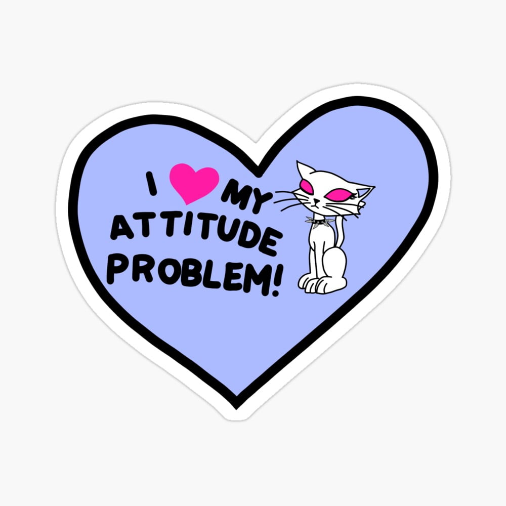 Kira Sticker With Igirl Attitude Problem Decorative Laptop, Phone ...