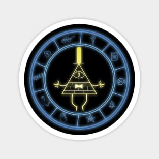Kira Sticker With Illuminated Bill Cipher'S Wheel Decorative Laptop ...