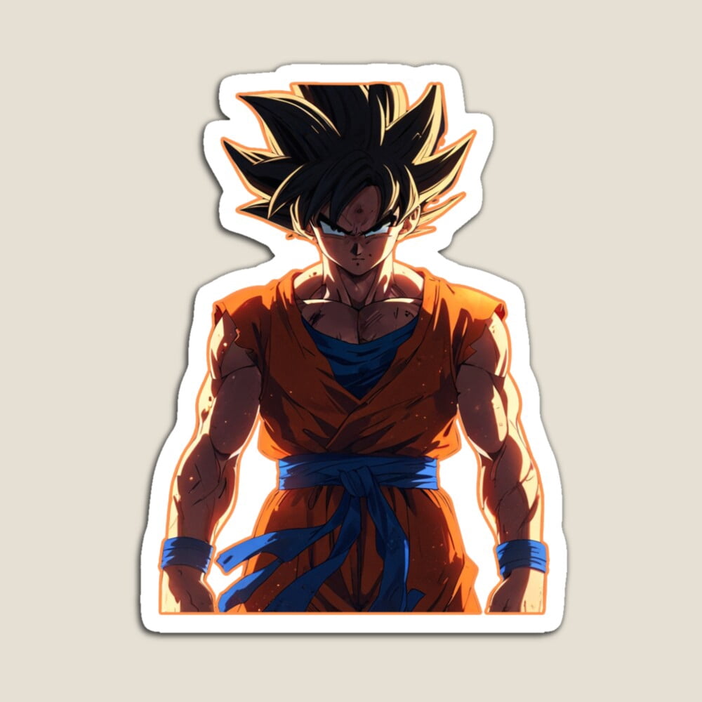 Kira Sticker With Illustration Of Goku Dragon Ball Z Decorative Laptop ...