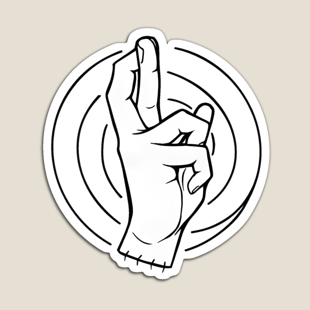 Kira Sticker With Infinity Hand Sign Decorative Laptop, Phone Stickers ...