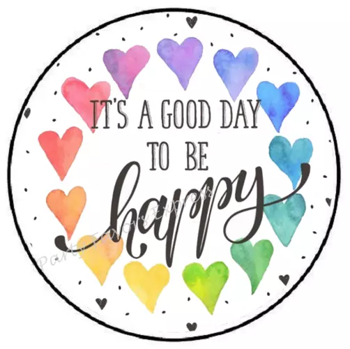 Kira Sticker With It'S A Good Day To Be Happy Decorative Laptop, Phone ...