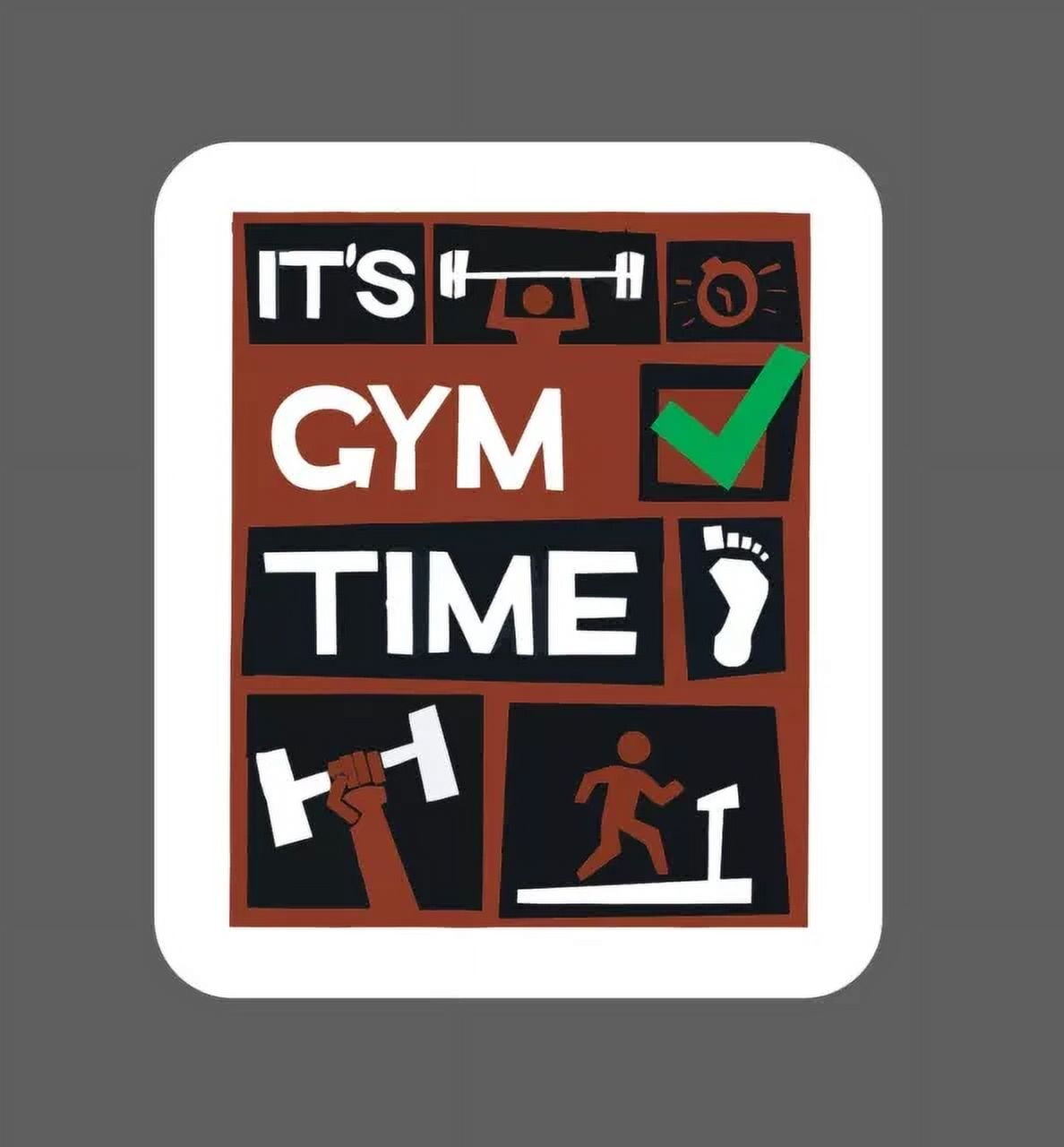 Kira Sticker With It'S Gym Time Workout Decorative Laptop, Phone ...