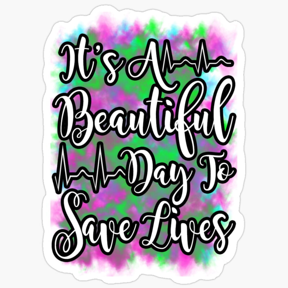 Kira Sticker With Its A Beautiful Day To Save Lives Decorative Laptop ...