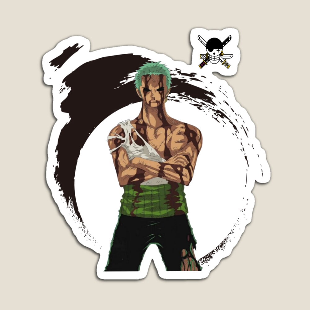 Kira Sticker With Japanese Anime Onepiece Zoro Decorative Laptop, Phone ...