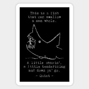 Kira Sticker With Jaws Â€” Quint'S Pitch Decorative Laptop, Phone ...