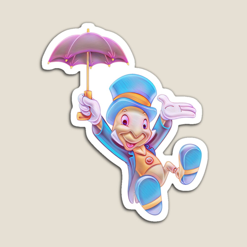 Kira Sticker With Jiminy Cricket Decorative Laptop, Phone Stickers ...