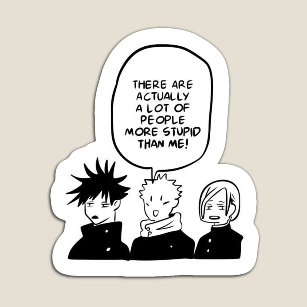 Kira Sticker With Jjk Dumb Itadori Decorative Laptop, Phone Stickers ...