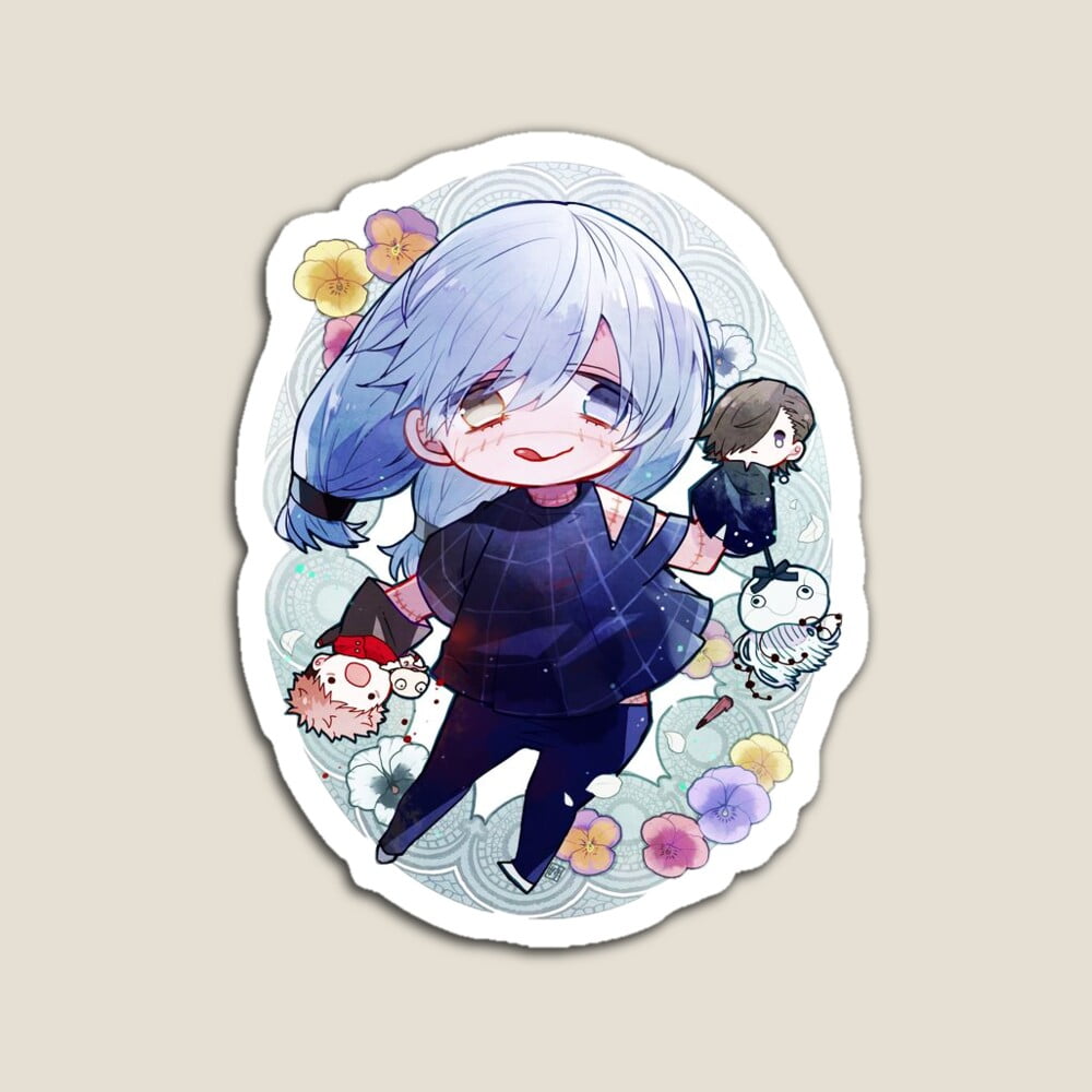 Kira Sticker With Jjk Mahito Fanart Decorative Laptop, Phone Stickers ...